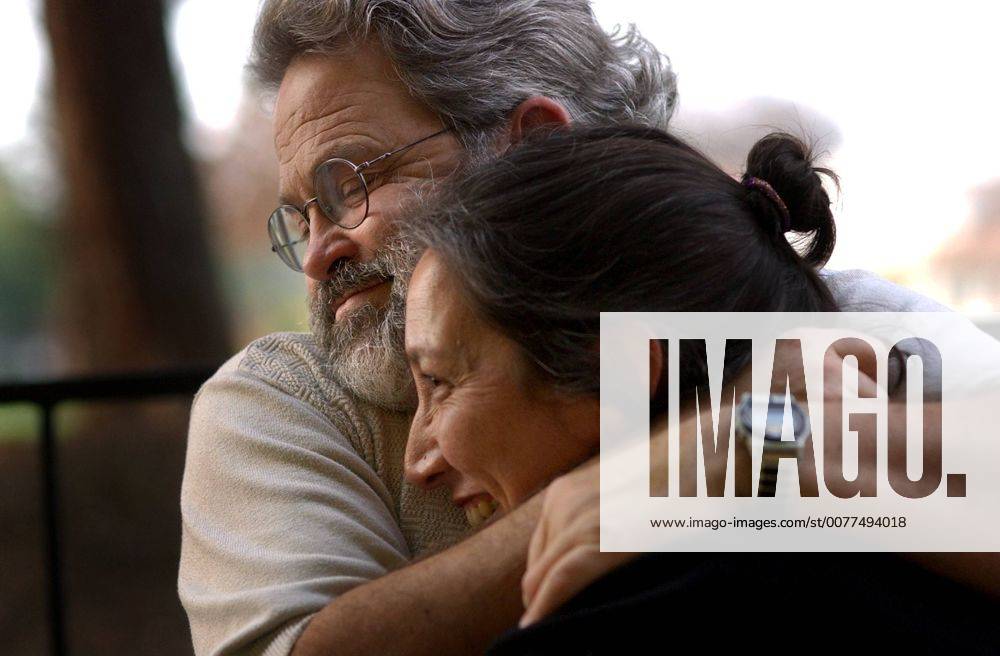 Former SLA member, Bill Harris, hugs his wife, Rebecca Young, after he ...