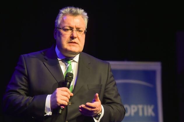 Dr. Michael Mertin anlässlich einer Pressekonferenz in