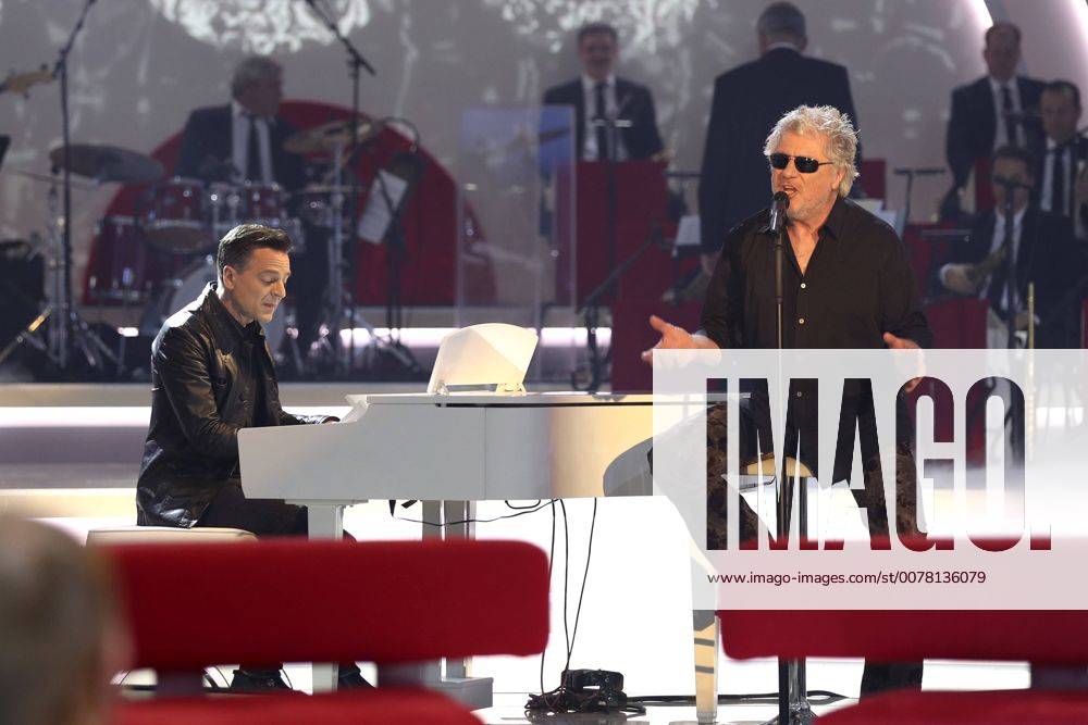 Niels Hermes und Marcel Kapteijn (Ten Sharp) bei der Aufzeichnung der ...