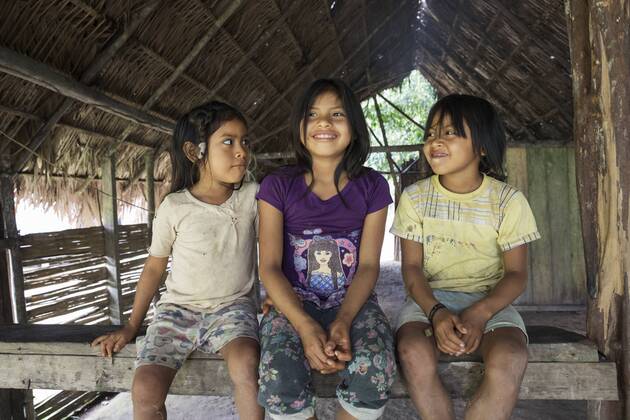 Huaorani people, native Indians from the Amazonian Region of Ecuador ...