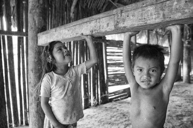 Huaorani people, native Indians from the Amazonian Region of Ecuador ...