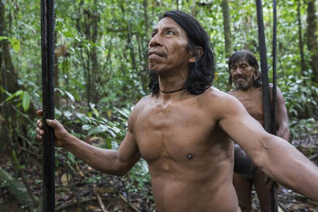 Huaorani people, native Indians from the Amazonian Region of Ecuador ...