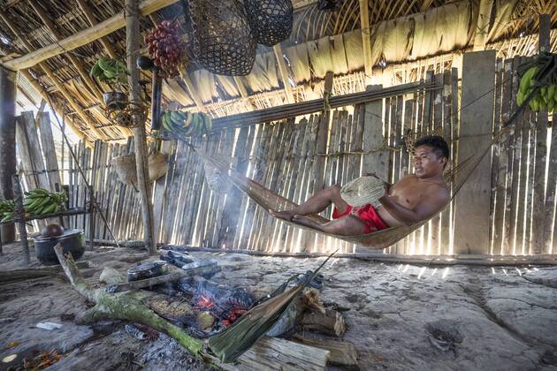 Huaorani people, native Indians from the Amazonian Region of Ecuador ...