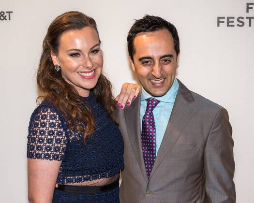 Cast member Amir Talai and his wife Nina Manni arrive to attend the ...