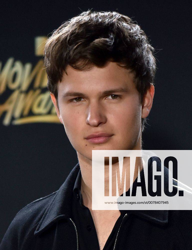 Actor Ansel Elgort appears backstage during the MTV Movie & TV Awards at the Shrine Auditorium in