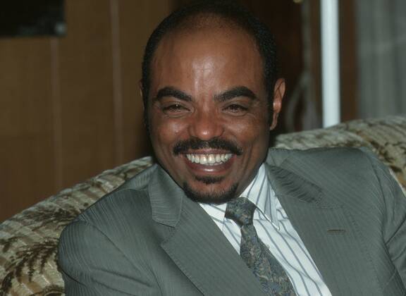 Meles Zenawi, Praesident von Aethiopien, Addis Abeba, den 31.01.2000 ...