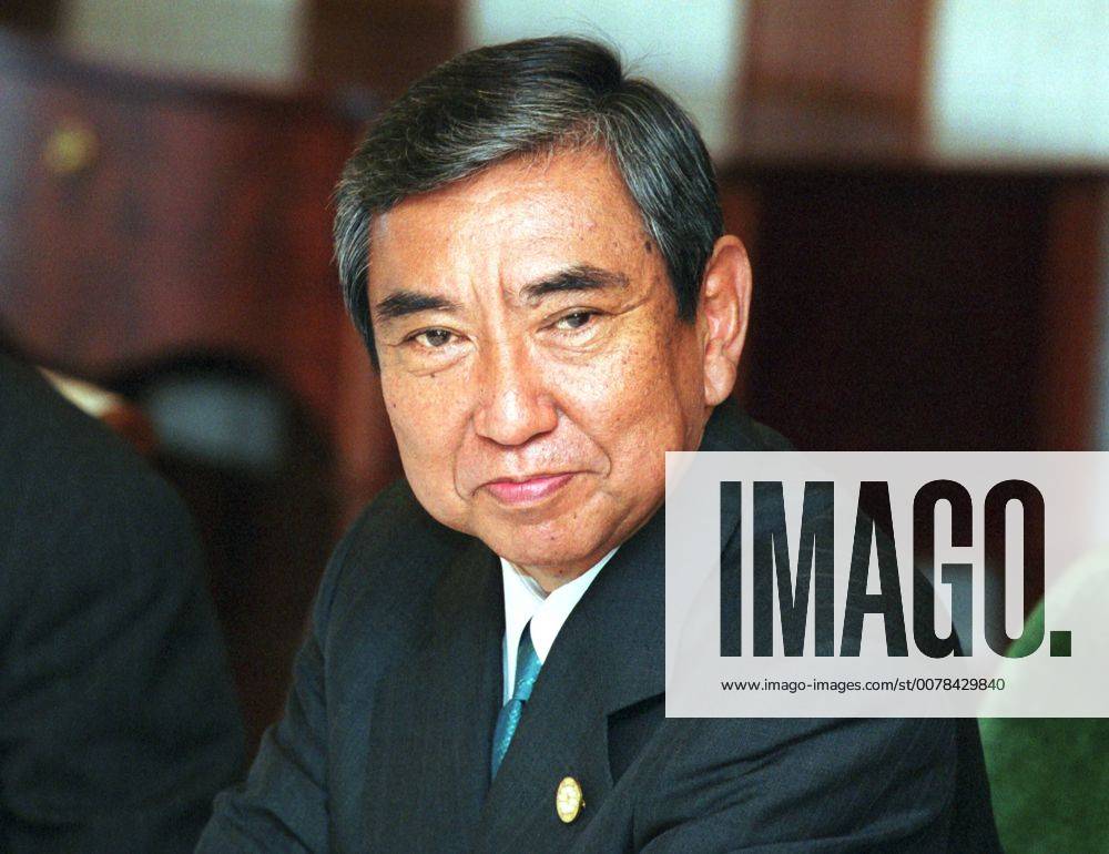 Yohei Kono, japanischer Aussenminister, Miyazaki, 13.07.2000, Miyazaki Japan