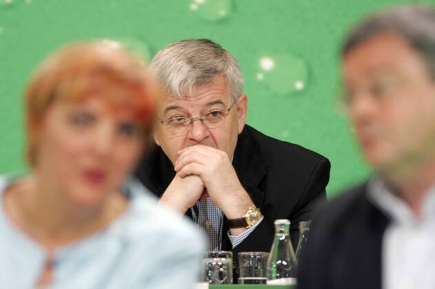 Parteitag Gruene : v. l. Claudia ROTH, Parteivorsitzende Gruene ...