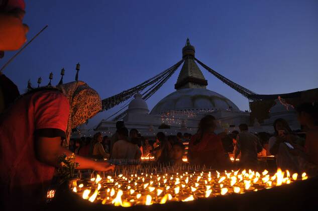 Nepal: 2, 561st birth anniversary of Lord Buddha Nepalese devotees ...