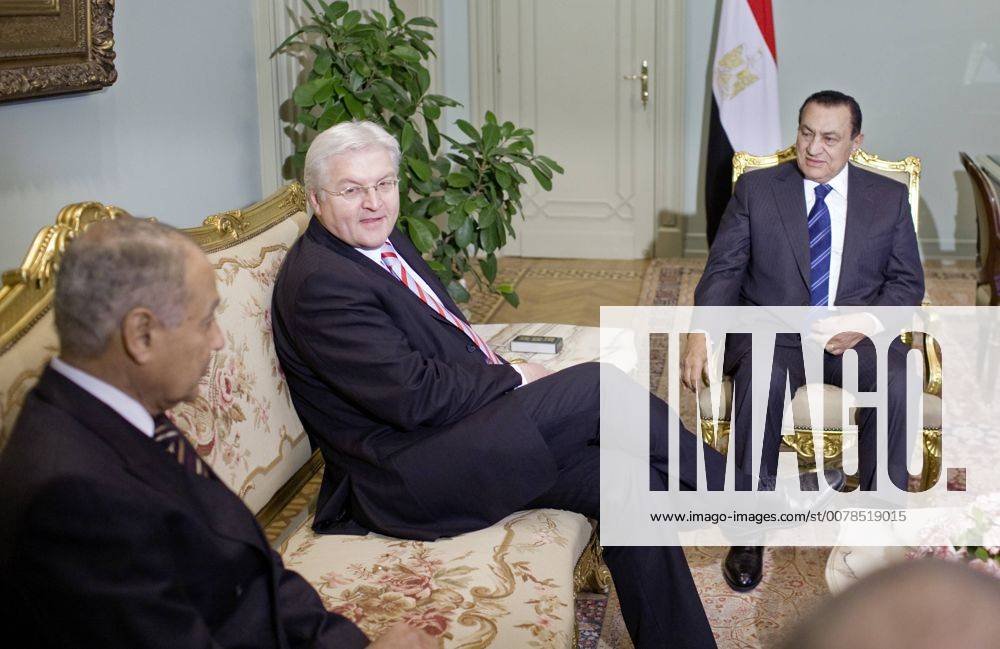 V.r. Muhammad Husni MUBARAK , Staatspraesident von Aegypten, Frank ...