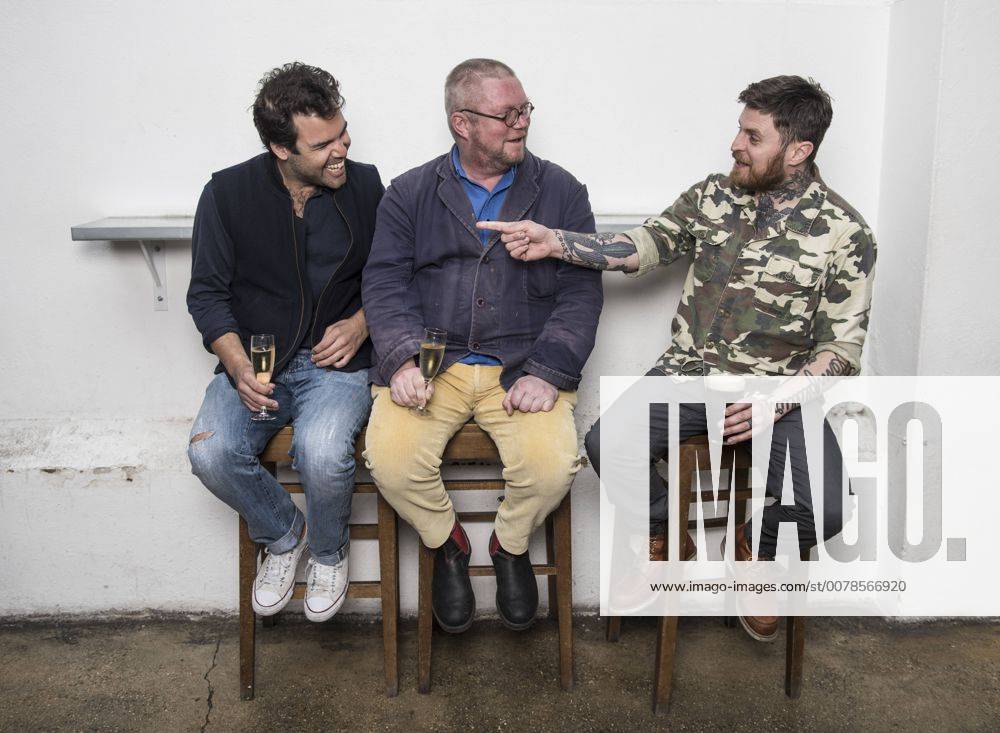 Chefs Lee Tiernan and Tim Siadatan with founder of St John, Fergus ...