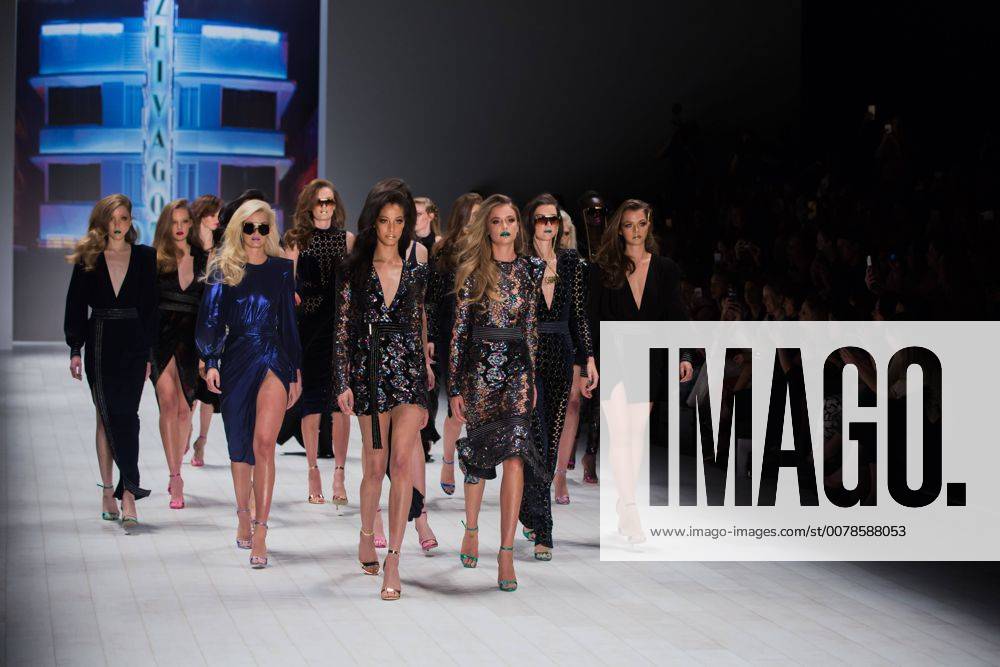 SYDNEY, Models walk the runway during the ZHIVAGO show at Mercedes-Benz ...