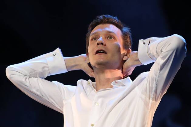 MOSCOW, RUSSIA - : Director Filipp Yankovsky at an event in memory of ...