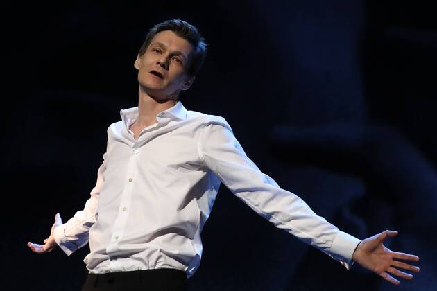 MOSCOW, RUSSIA - : Director Filipp Yankovsky at an event in memory of ...