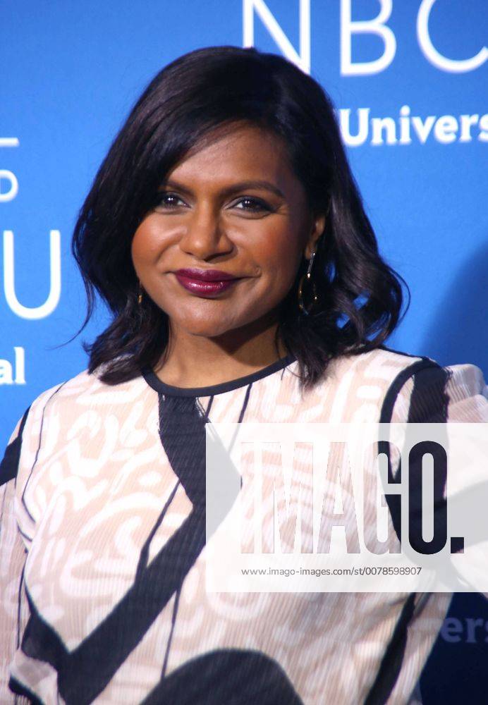 New York, N.Y, USA - MINDY KALING attends the NBC Universal 2017 Upfront Red Carpet.Rockefeller