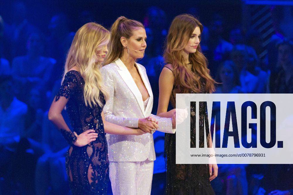Serlina Hohmann, Heidi Klum und GNTM Siegerin 2017 Celine Bethmann beim ...