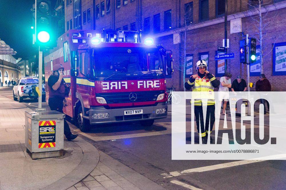 London, London, UK - LONDON, UK. A fire Brigade Control Unit and ...