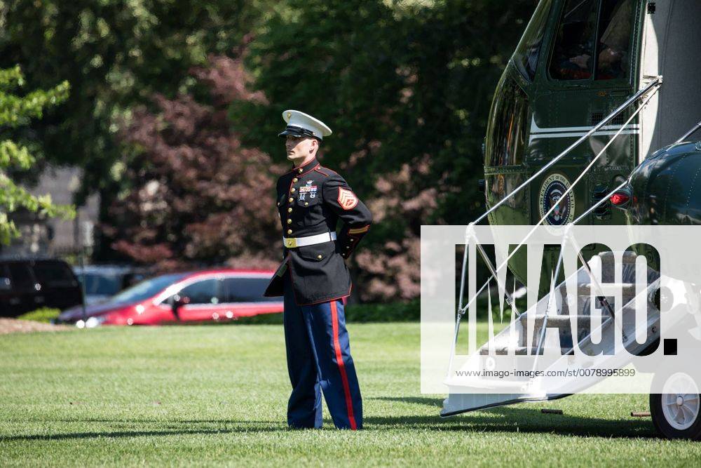 June 9, 2017 - Washington, United States - A Marine stands ready at the ...