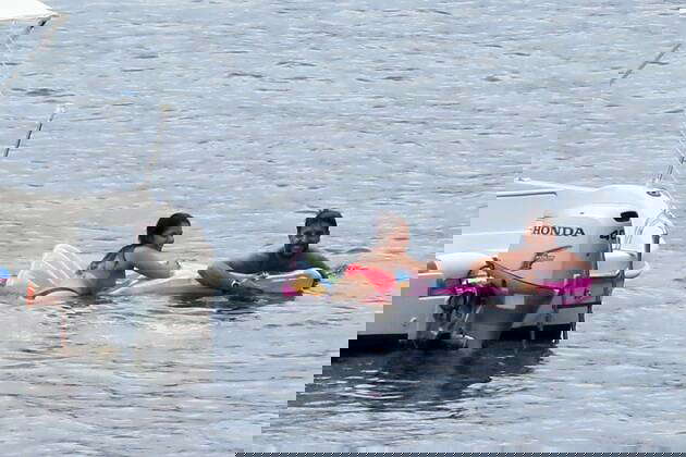 SPECIAL FEE Taormina: Piero Barone and girl Fabiola Bambara. In the picture: Piero Barone component