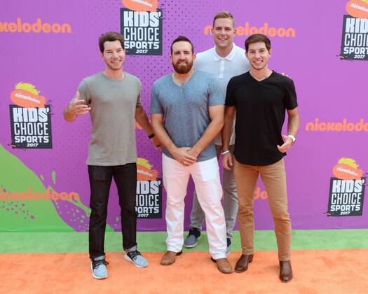 Coby Cotton, Tyler Toney, Cody Jones, and Cory Cotton of Dude Perfect ...