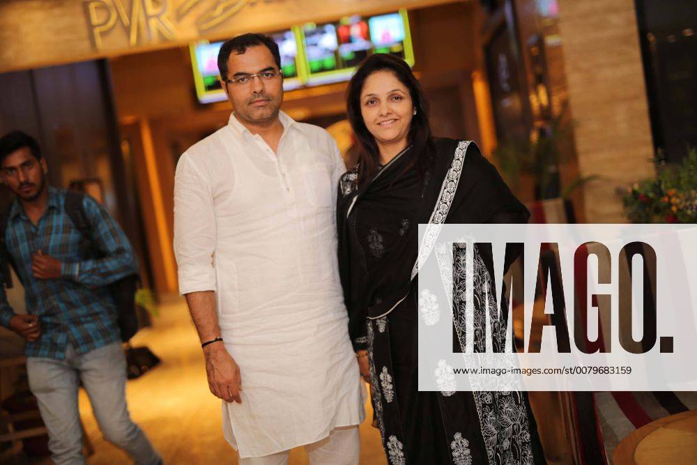 NEW DELHI, INDIA - JULY 24: BJP MP Parvesh Verma with Swati Singh Verma during the special