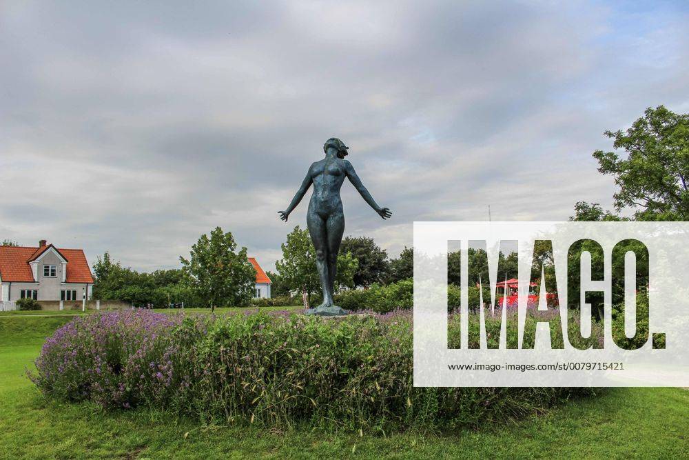 Treleborg, Sweden - Statue of Birgit Holmquist, made by artist Axel ...