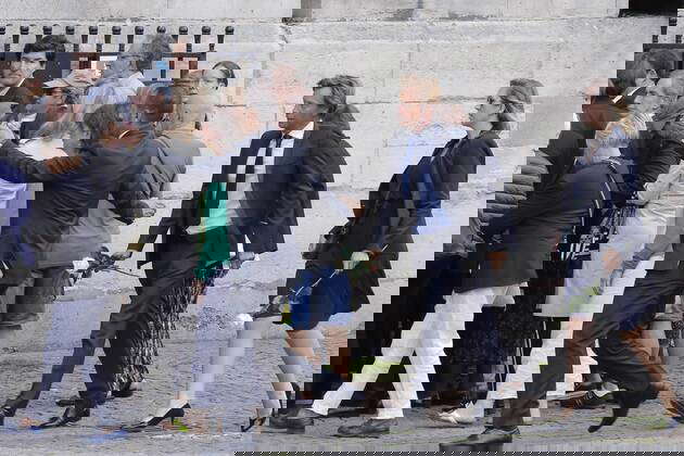 Mireille Darc s funeral at St Sulpice church in Paris Pascal Desprez ...