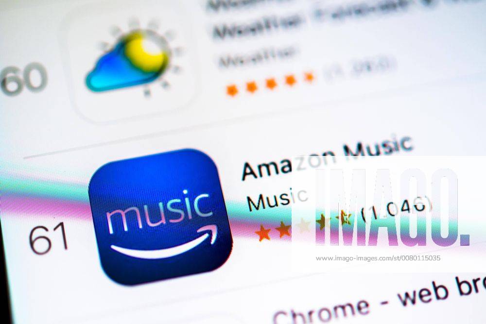 Amazon Music App in Apple App Store Music Streaming Service App Icon ...
