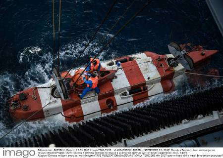 VLADIVOSTOK, RUSSIA - : Russia s Bester-1 deep submergence rescue ...