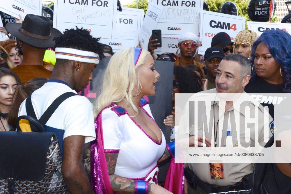 21 Savage, Shayaa Bin Abraham-Joseph and Amber Rose attends the 3rd Annual Amber Rose SlutWalk in