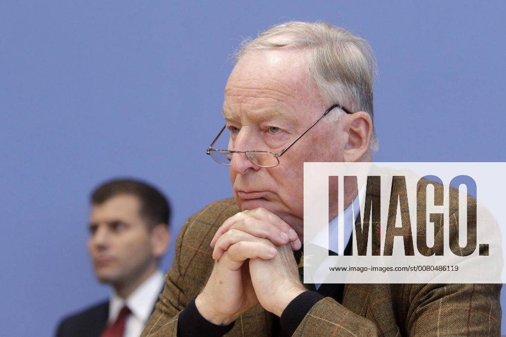 Christian Lueth, Pressesprecher AfD, Alexander Gauland, Vorsitzender ...