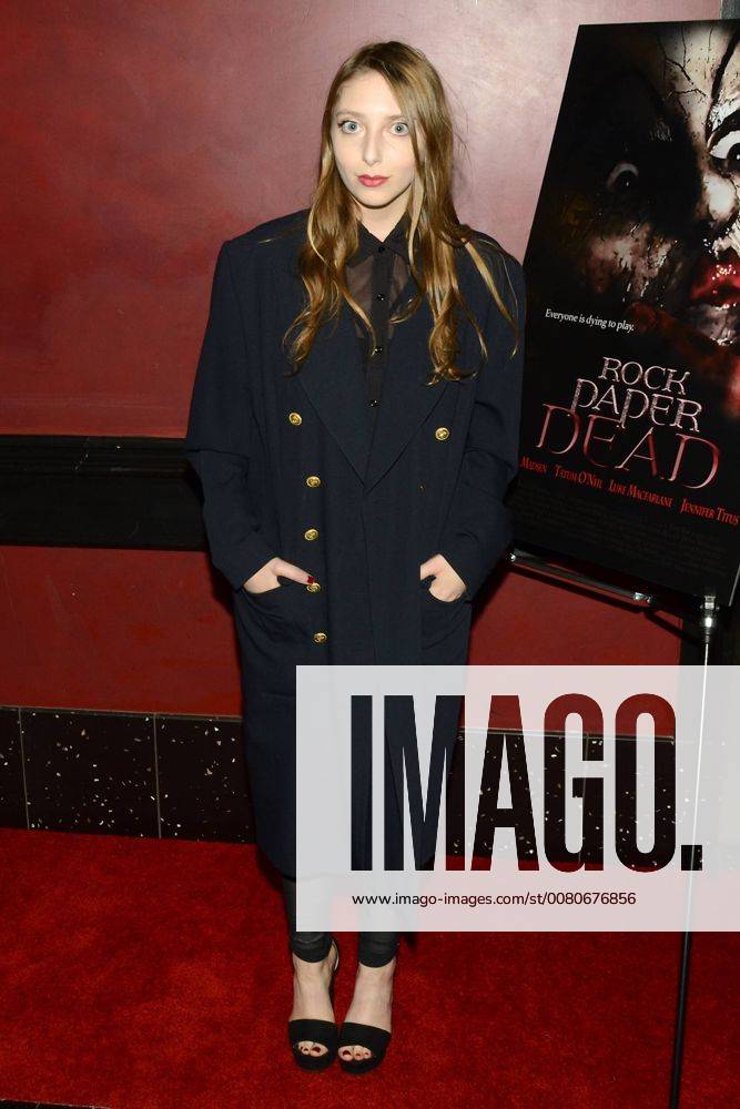 Allie Stamler attends a private screening of Rock, Paper, Dead at the ...