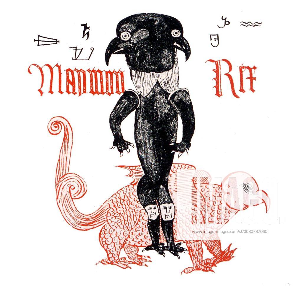 DEMONS - MAYMON REX. The demon king Maymon, from an English grimoire of ...