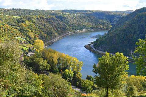 Glance from the Lorelei on Rhine and Rhine loop Photo Winfried