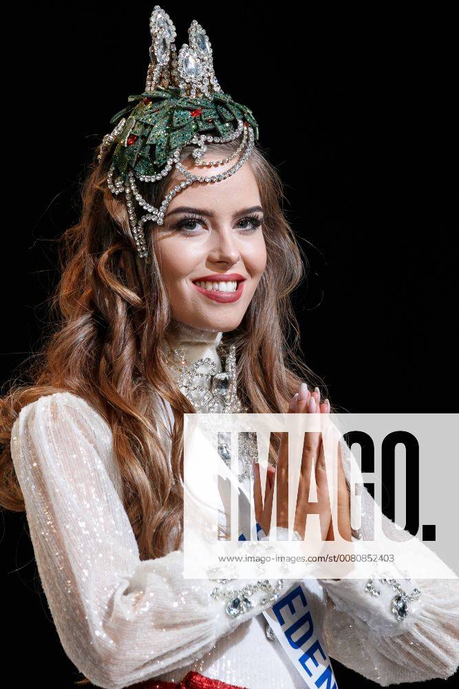 Miss Sweden Lina Ljungberg walks down the runway during The 57th Miss ...