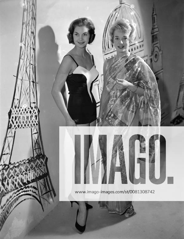 Miss World 1958 , Penny Coelen , aged 18 from South Africa , wears a ...