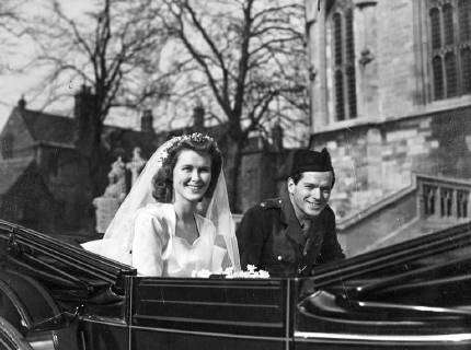 The Royal family was present at the wedding of Mrs Lavinia Lascelles ...