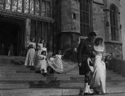 The Royal family was present at the wedding of Mrs Lavinia Lascelles ...