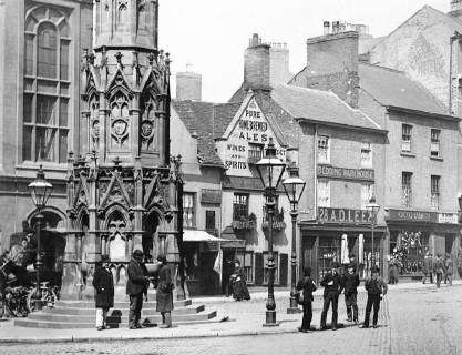 Sawyers Arms public house at Lister Gate, Nottingham, England. c. 1880 ...