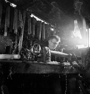 Samuel Rockall - last of the Chair Bodgers. Bodging is a traditional ...