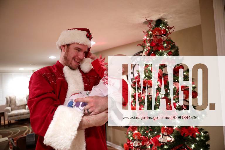 Homewood, IL, USA - Michael Mesirow interacts with his son, Henry, 10 ...