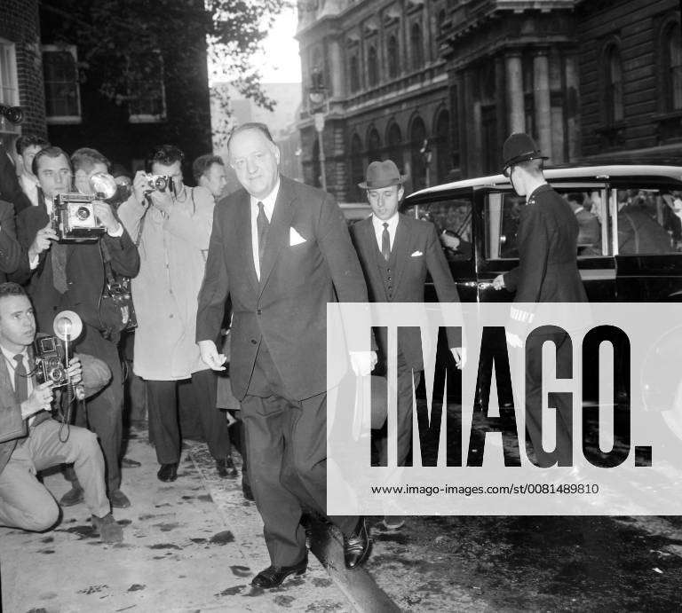 RICHARD AUSTEN BUTLER ARRIVES FOR TALKS WITH NEW PRIME MINISTER IN ...