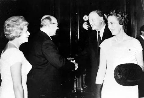 BRITISH MINISTER FOREIGN SECRETARY RICHARD AUSTEN BUTLER LEAVES ...