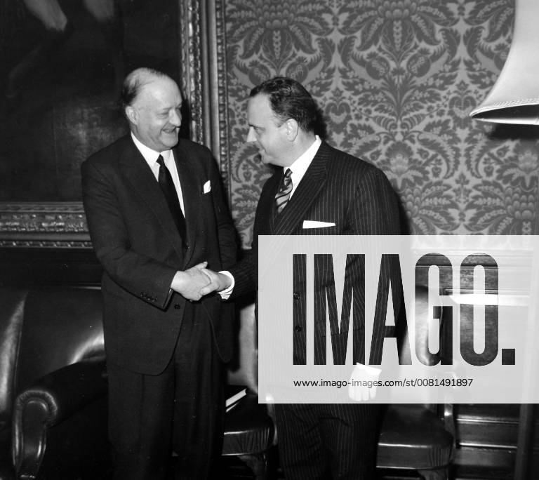 SENOR DON MANUEL FRAGA IRIBARNE WITH BRITISH MINISTER FOREIGN SECRETARY ...