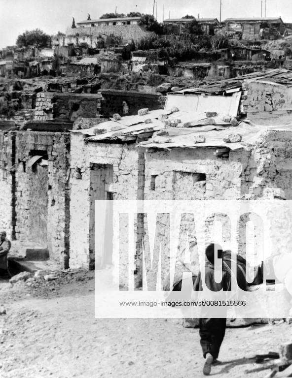 SLUMS OF THE CLOS SALAMBIER DISTRICT IN ALGIERS ; 23 JUNE