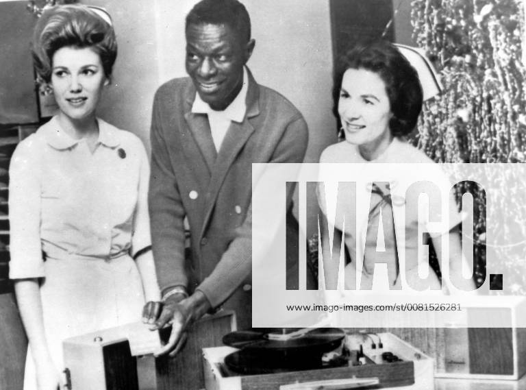 NAIDA BARNES NURSE WITH NAT KING COLE AT ST JOHNS HOSPITAL IN ...