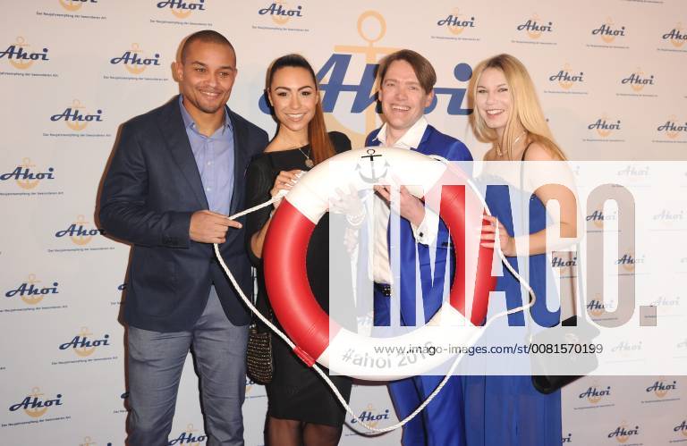 Ronja Hilbig with friend Abeku Afful Ansgar Ellmer and Wencke ...