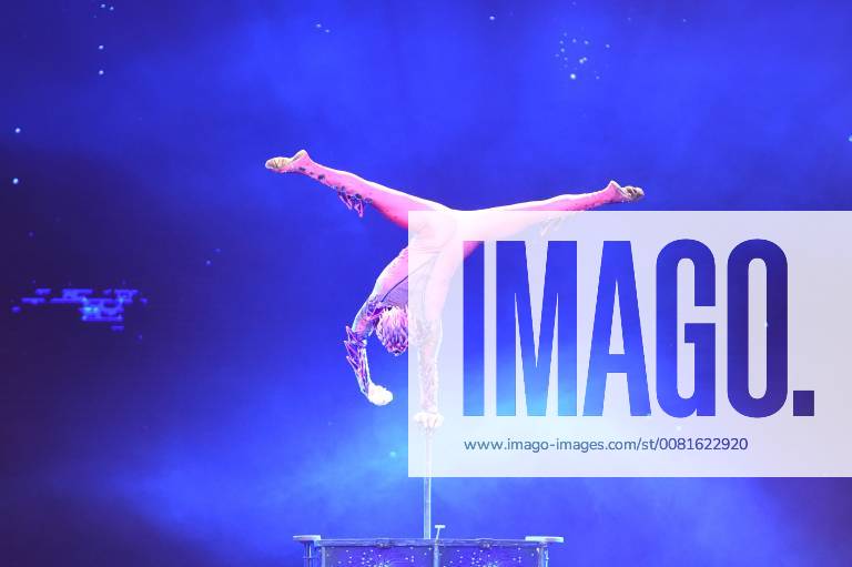 BEIJING, Jan. 20, 2018 -- An acrobat performs during a spring festival ...