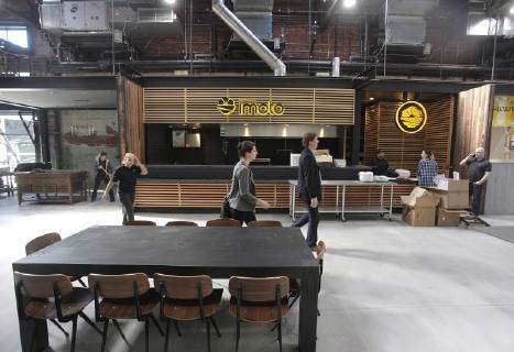 City, Florida, U.S. - OCTAVIO JONES Times .Chas Bruck, left, his wife Taryn Bruck and Adam Harden