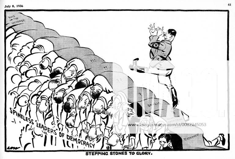 David Low cartoon on appeasement published in Evening Standard 8 July ...
